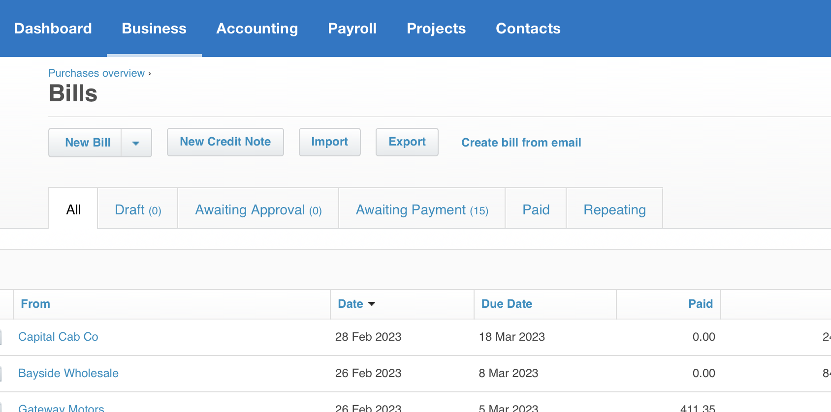 Send Bills to Xero by Email - BiGRoC Accounting